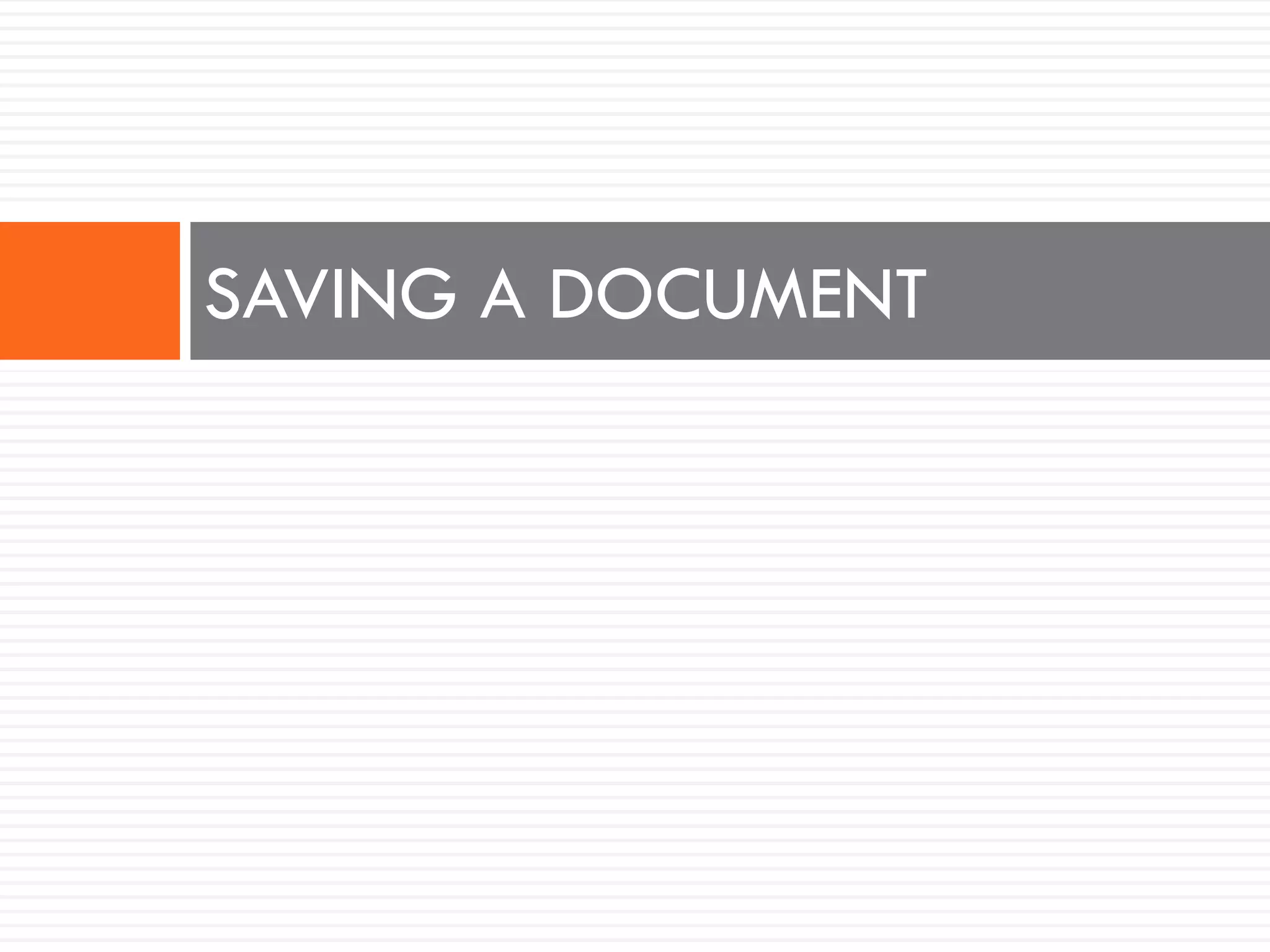 How to Create & Save a Document | PPTX | Desktop Publishing | Computer ...