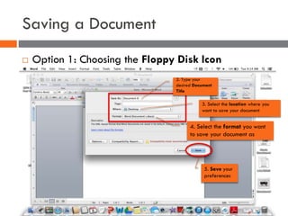 How to Create & Save a Document | PPTX
