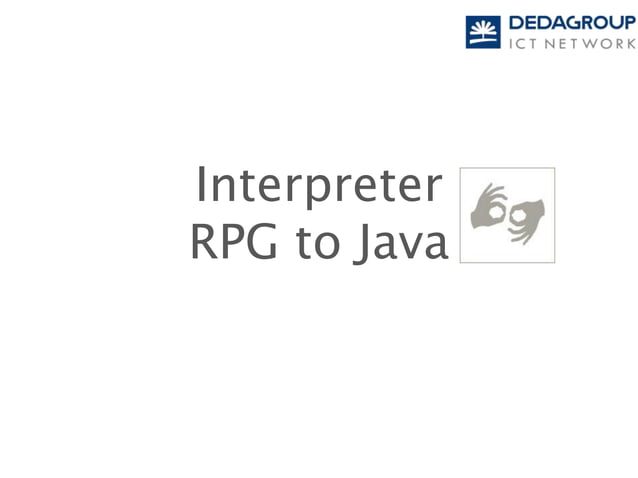 Interpreter RPG to Java | PPTX