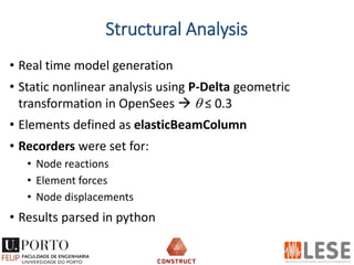 Optimized design of steel frames using OpenSees | PPT