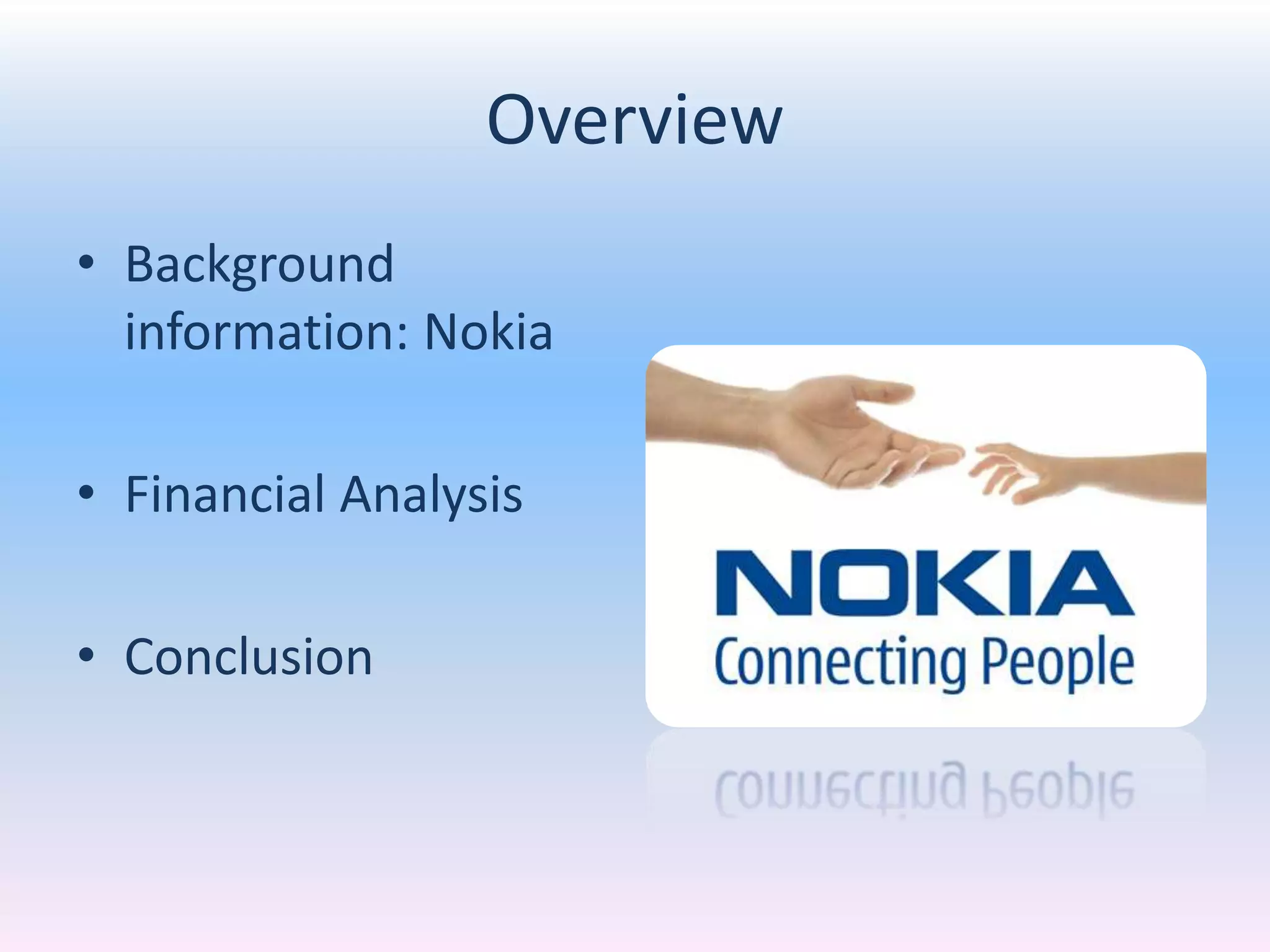 Financial analysis of the company Nokia | PPT