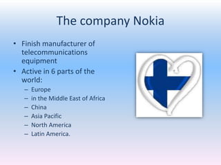 Financial analysis of the company Nokia | PPTX