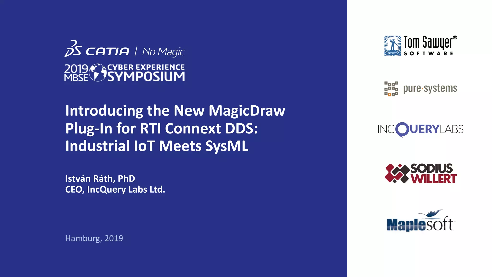 Introducing the New MagicDraw Plug-In for RTI Connext DDS: Industrial IoT Meets SysML | PPT