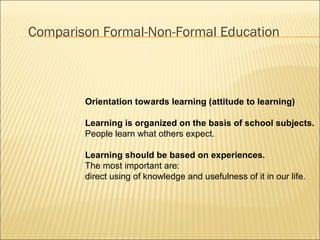 Non formal education | PPT