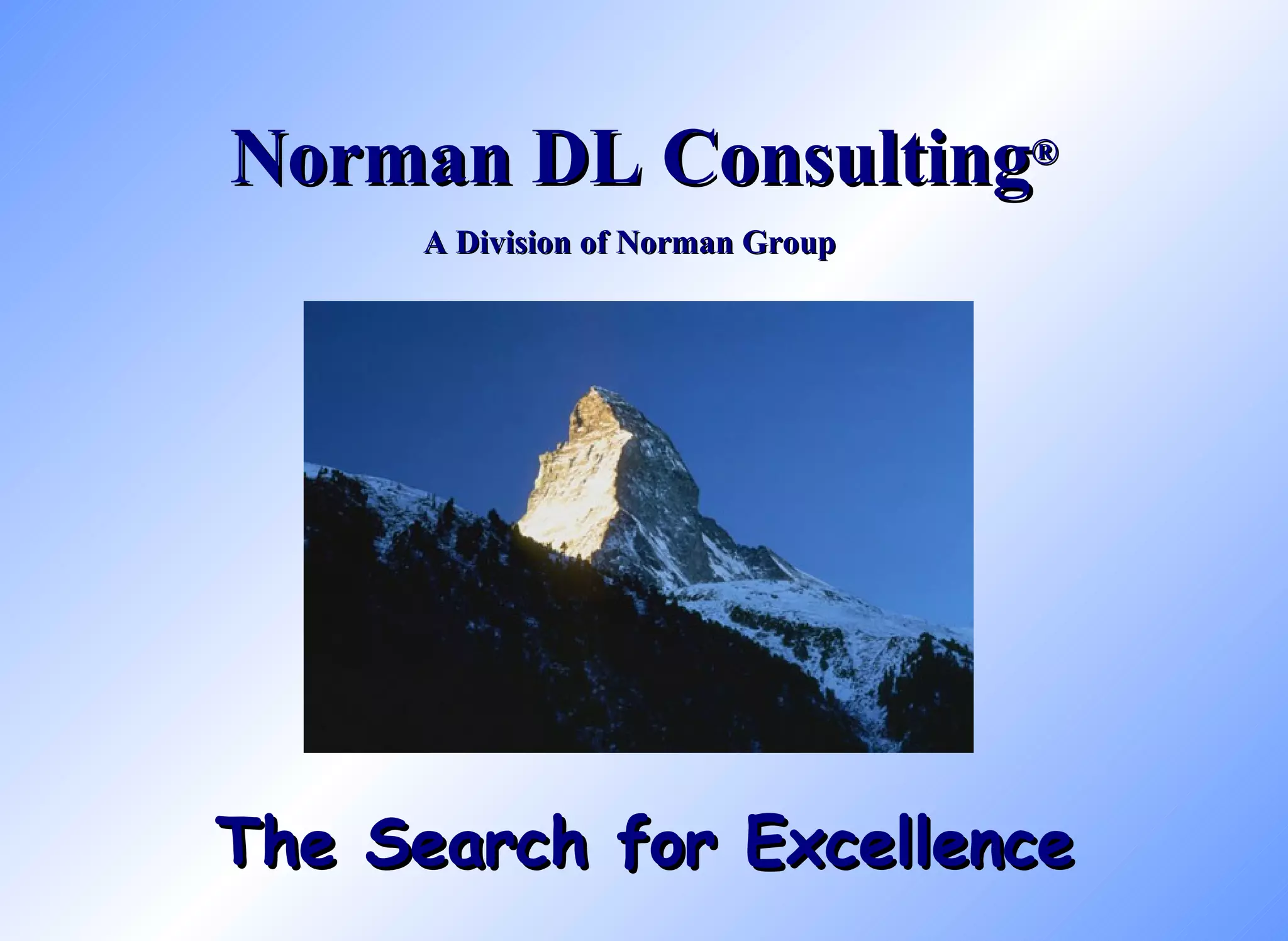 Presentation Norman Dl Consulting (Eng) | PPS