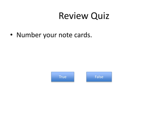 Presentation notecards | PPTX | Resume Writing and Advice | Job Search