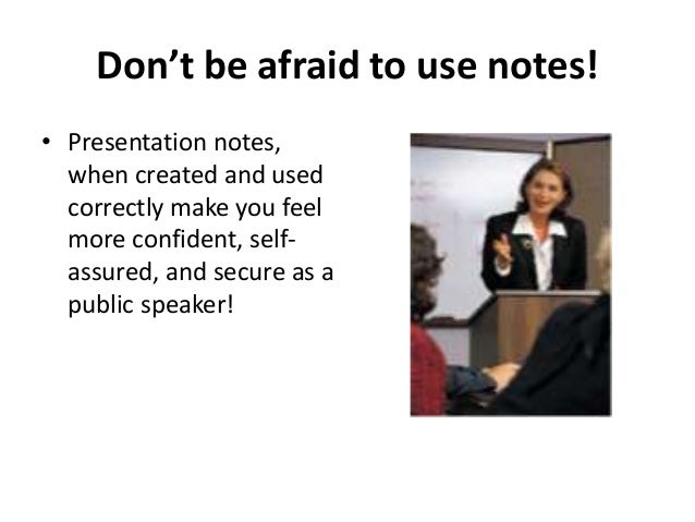 Presentation notecards