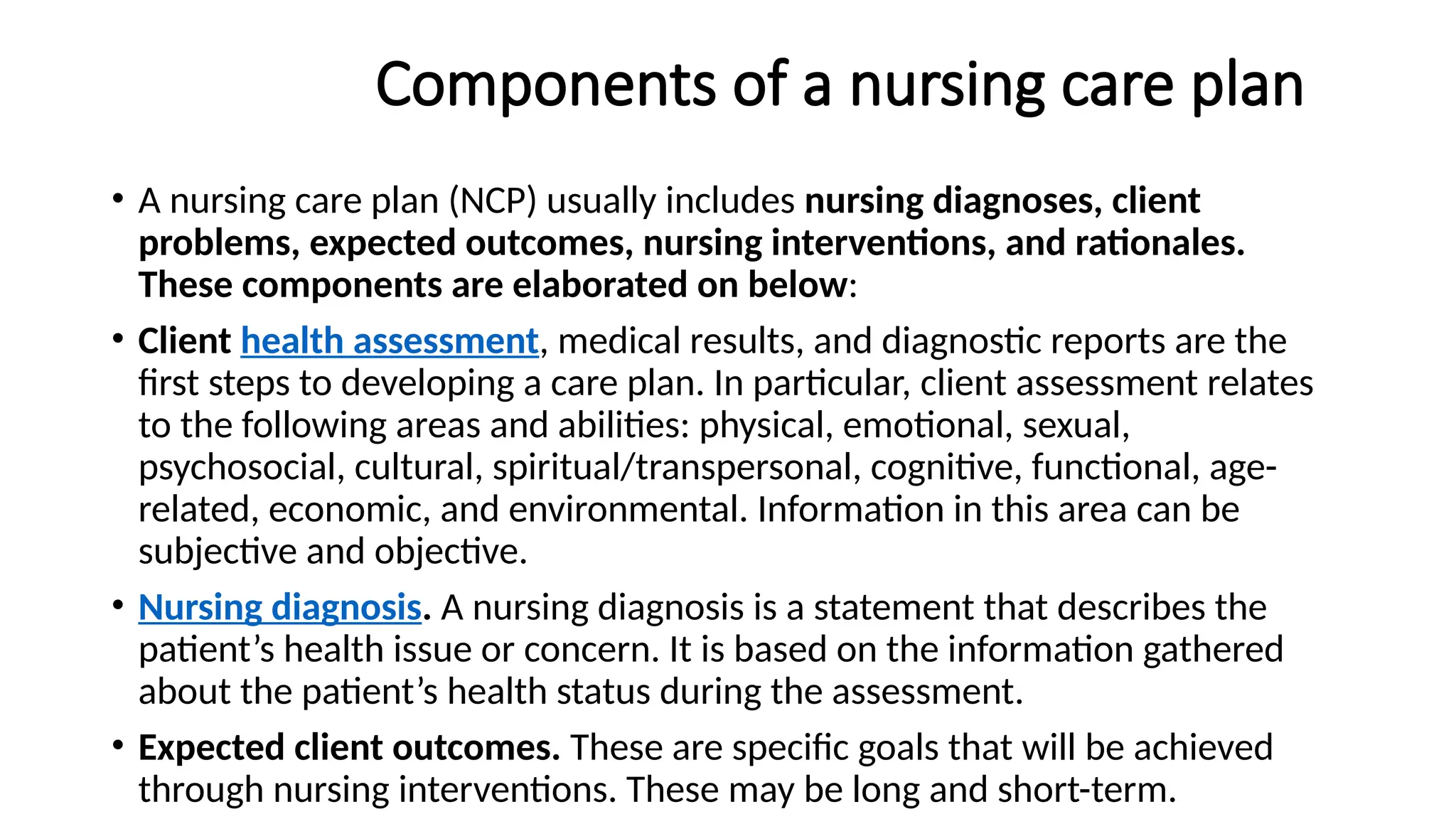 Presentation Nursing process and Nursing care plan | PPT
