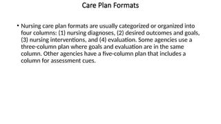 Presentation Nursing process and Nursing care plan | PPT