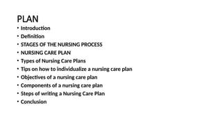 Presentation Nursing process and Nursing care plan | PPT