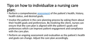 Presentation Nursing process and Nursing care plan | PPTX