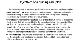 Presentation Nursing process and Nursing care plan | PPTX