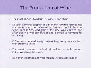 The Use and Abuse of WIne in Ancient China | PPTX