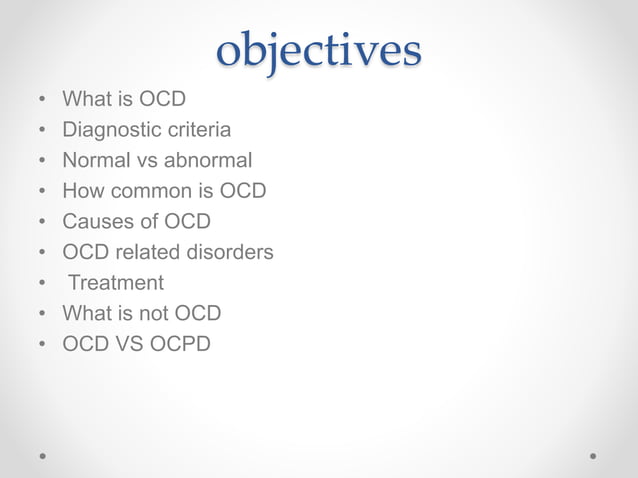 Presentation ocd | PPT
