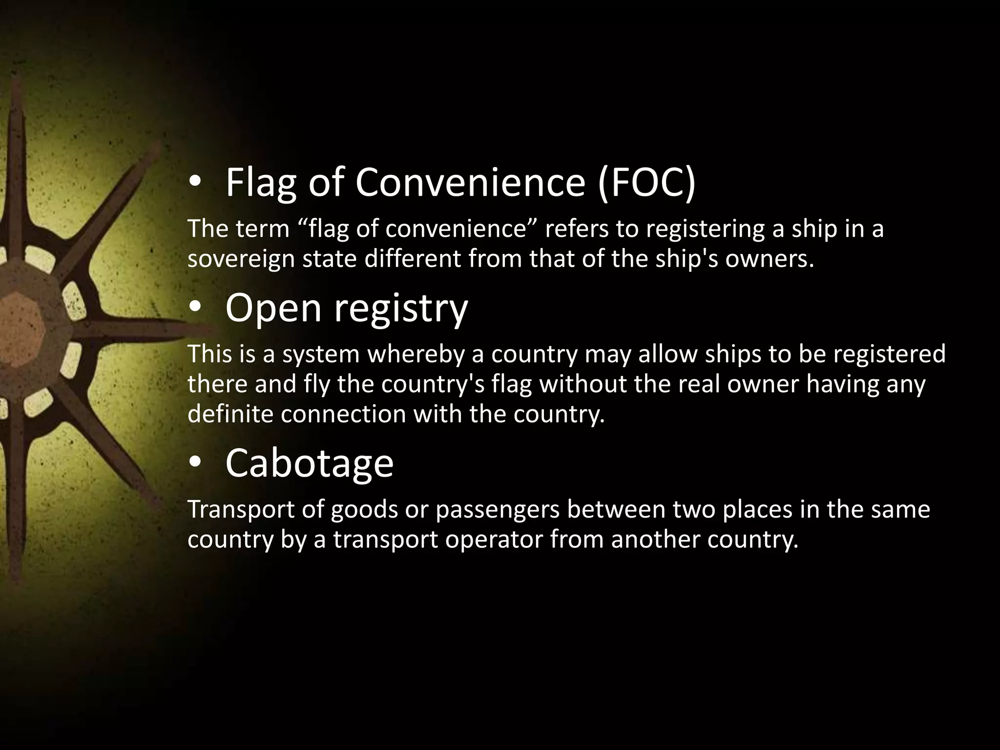 Presentation of ocean transportation | PPTX