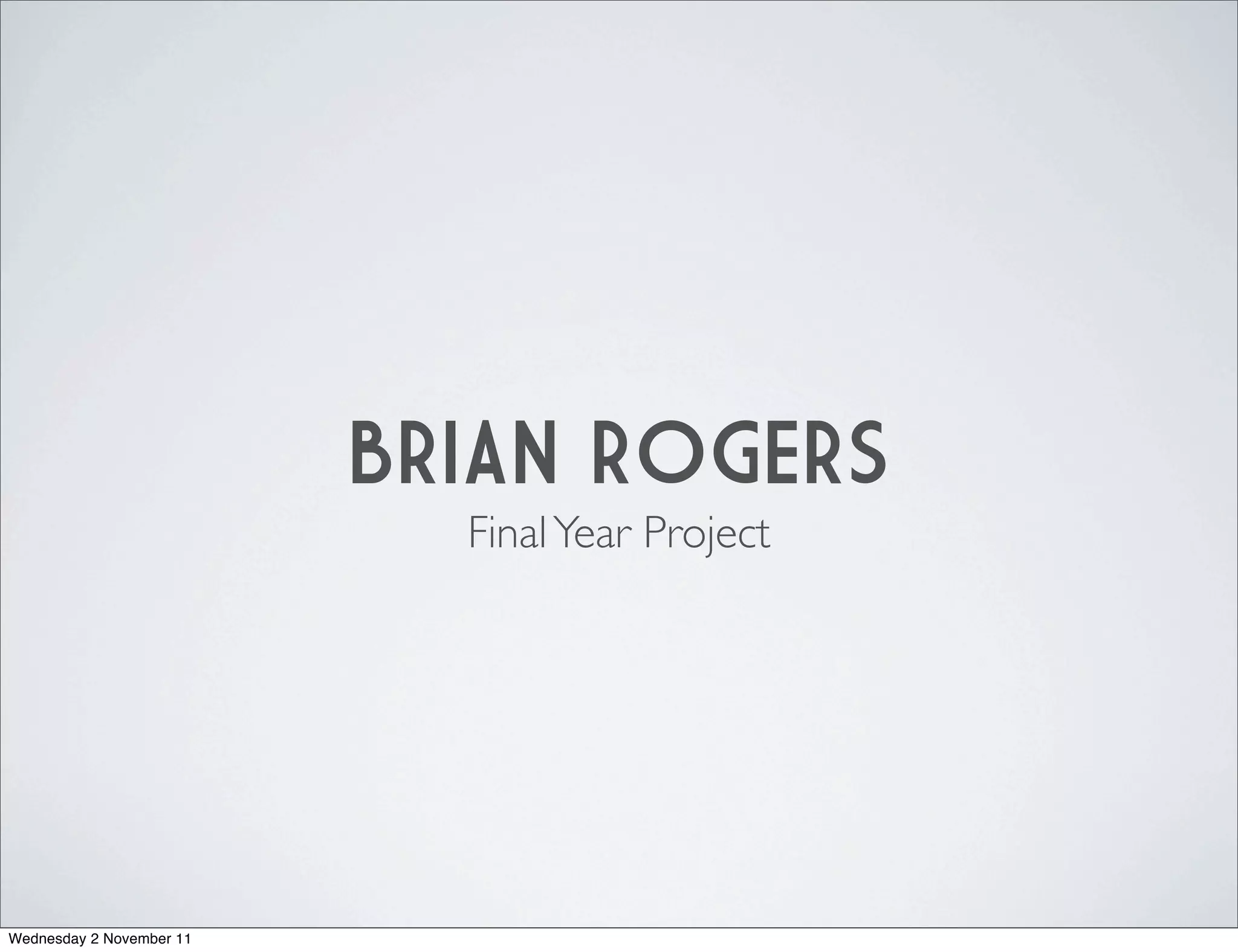 FYP Presentation | PPT | Free Download