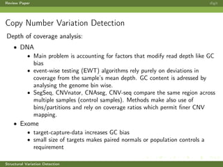 Structural Variation Detection | PDF