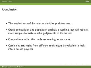 Structural Variation Detection | PDF