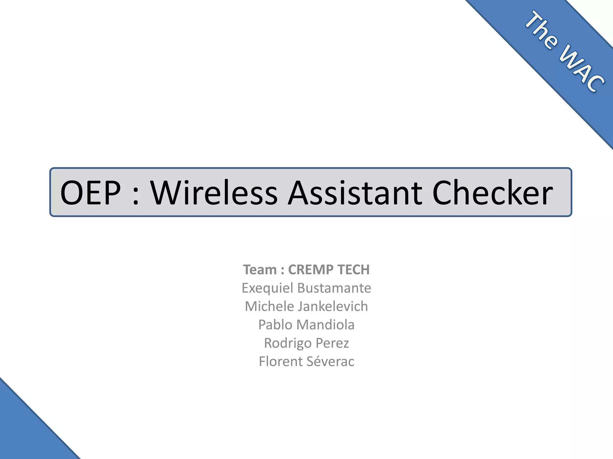 CREMP TECH - OEP PRESENTATION | PPT