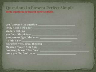 Present Perfect | PPT