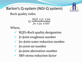 DESIGN OF SUPPORT SYSTEM IN BORD AND PILLAR MINE | PPTX