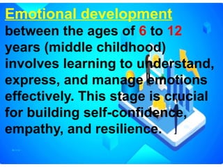 Development of characteristics of children and adolescents | PPTX