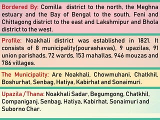 Presentation About Noakhali District | PDF | Asia Travel | Travel Locations