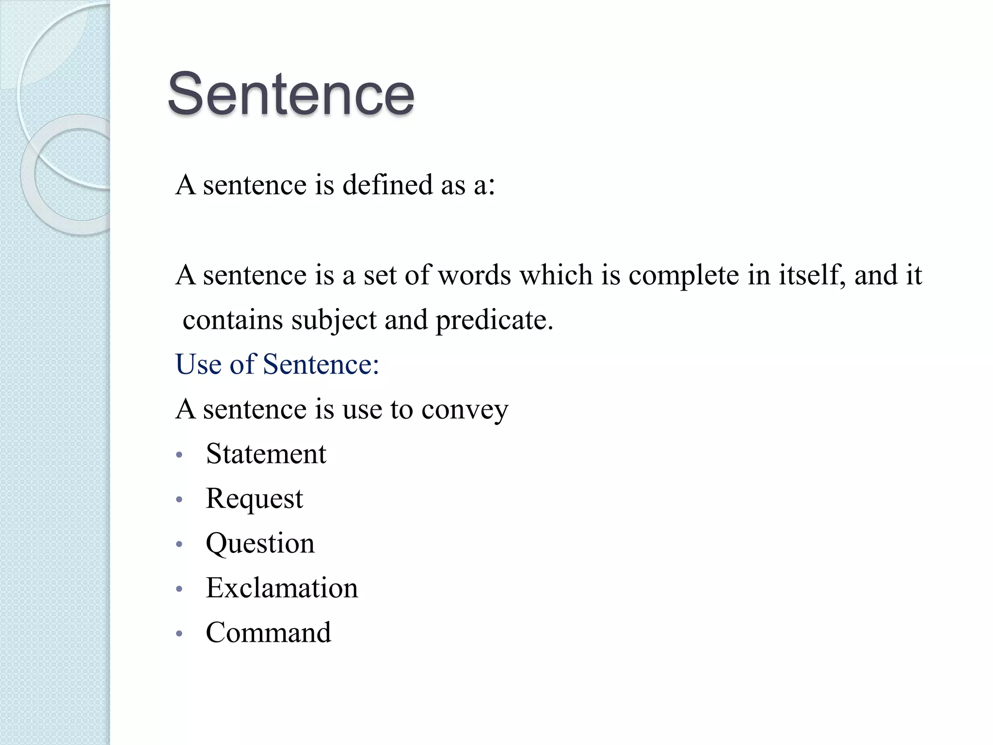 Sentence Structure | PPTX