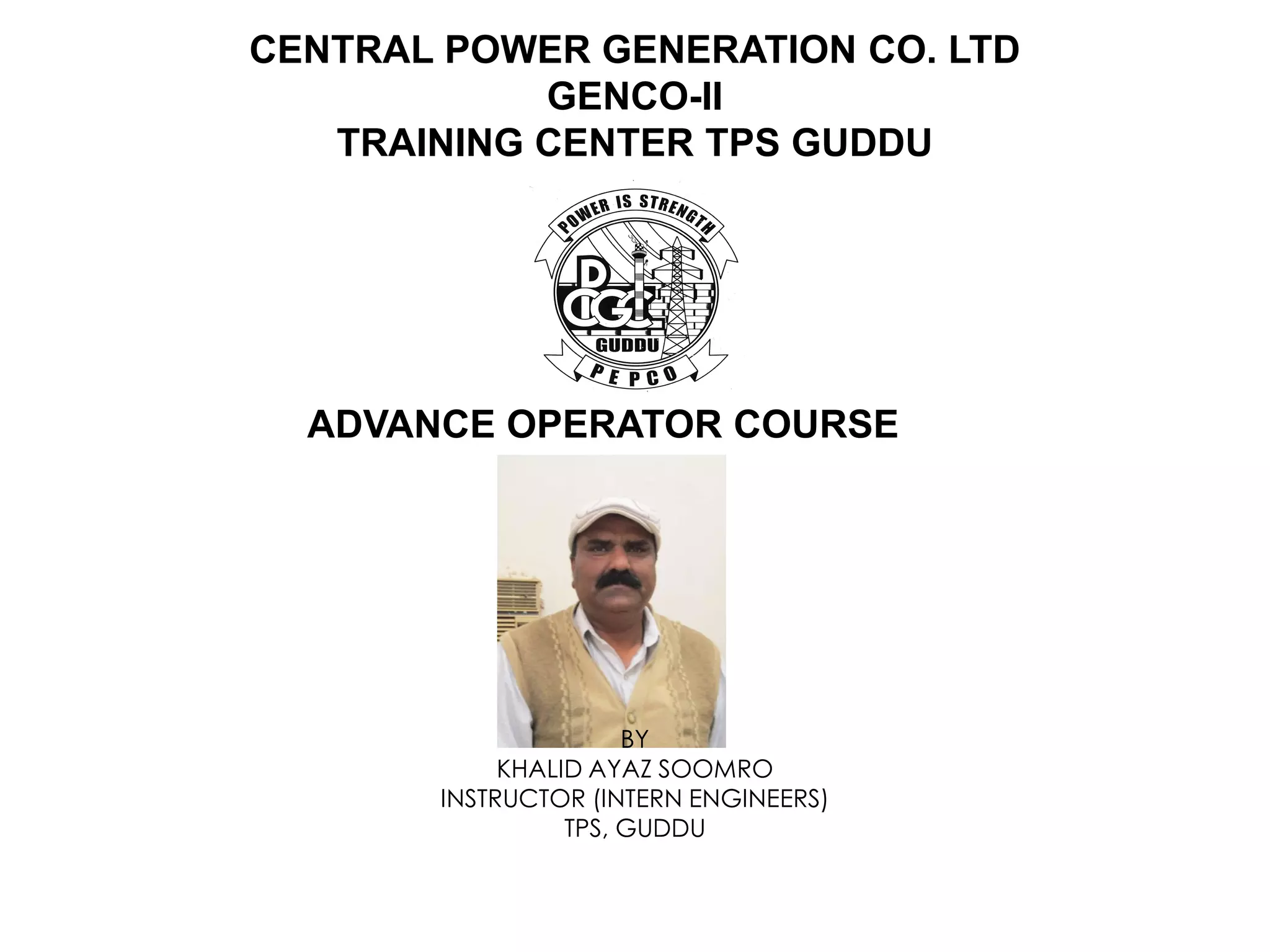 Presentation of Advance Operator Course new course 2Urdu by Khalid ayaz ...