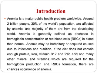 presentation of Anemia and classification | PPT