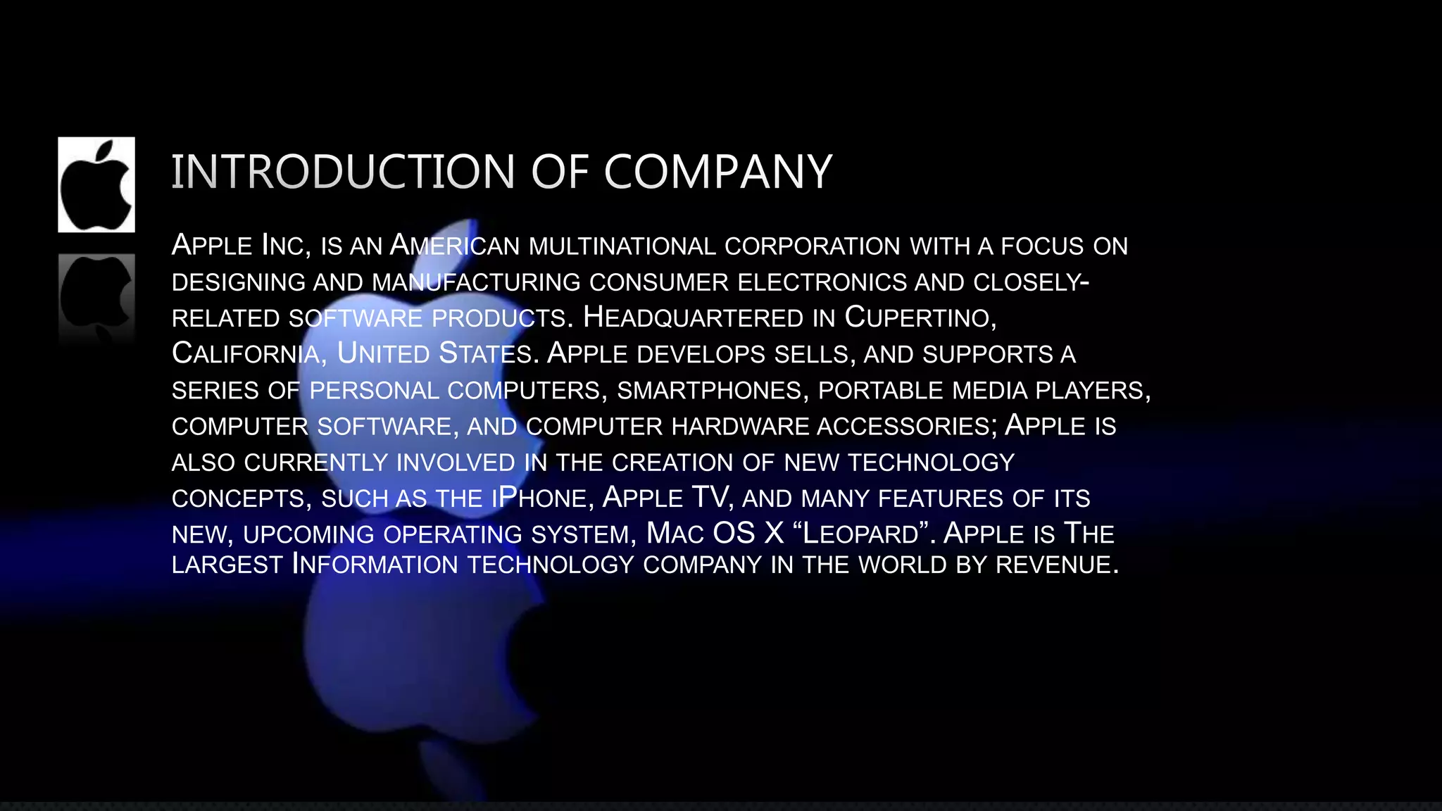 PRESENTATION OF APPLE.pptx | Free Download