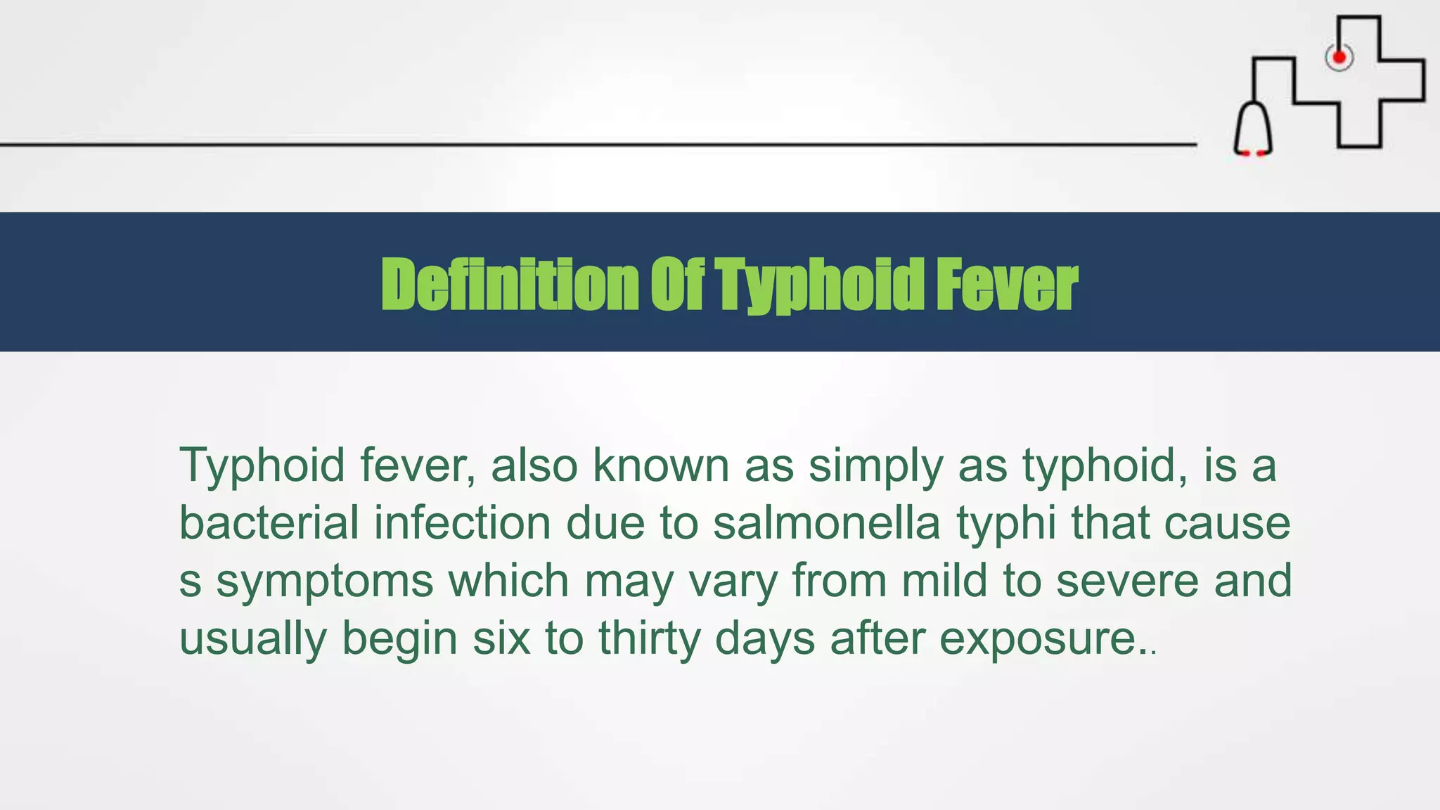 Presentation on Typhoid Fever | PPT