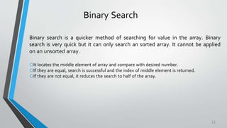 Presentation of array | PPT