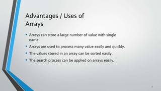 Presentation Of Array | Ppt