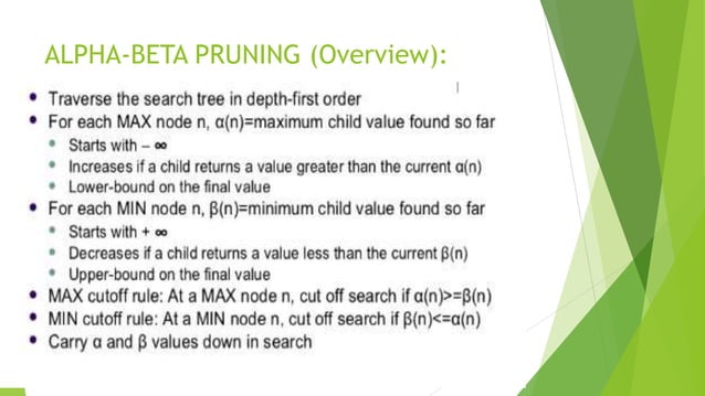 Alpha-beta pruning (Artificial Intelligence) | PPTX