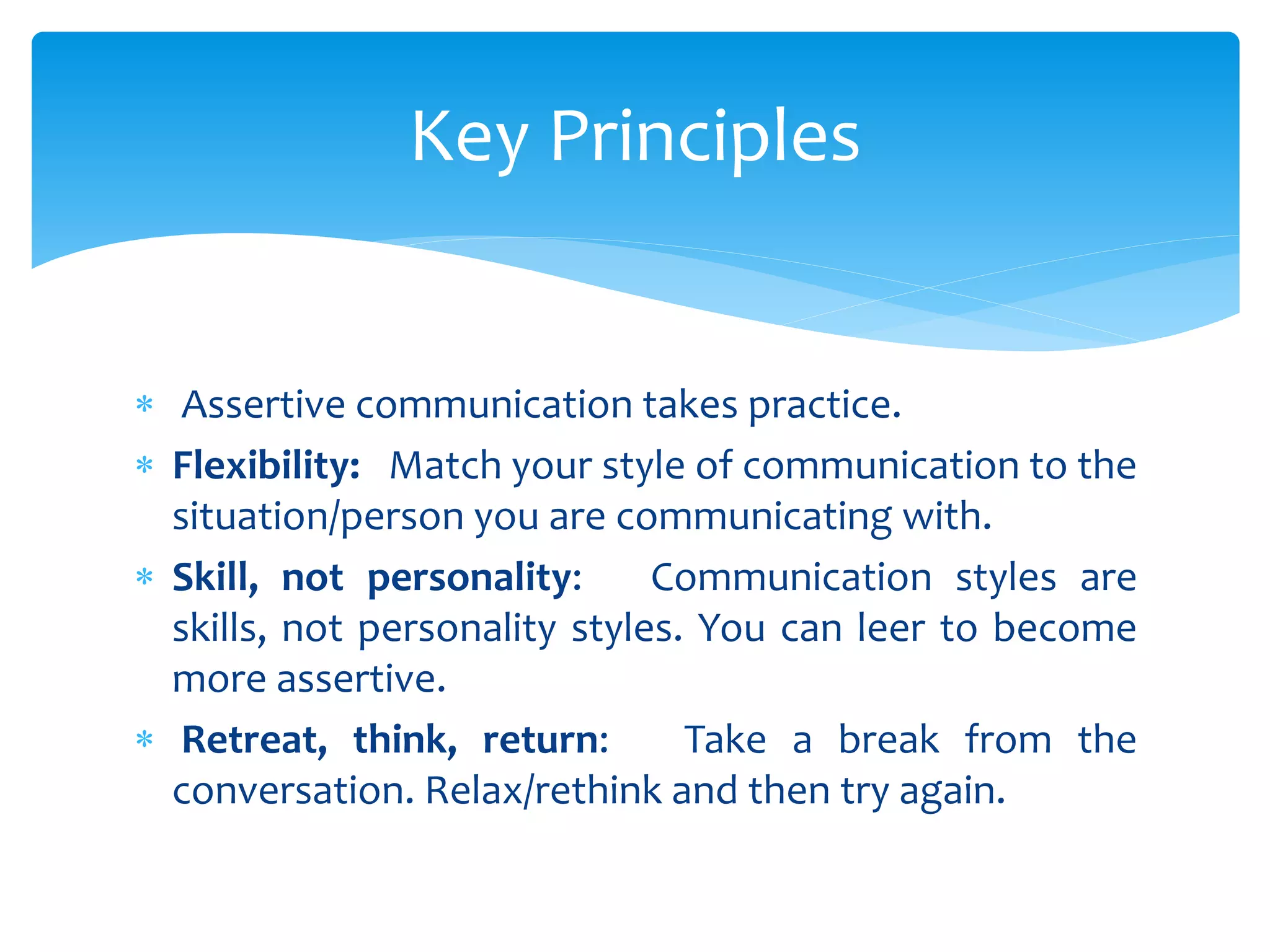 Assertive communication | PPTX
