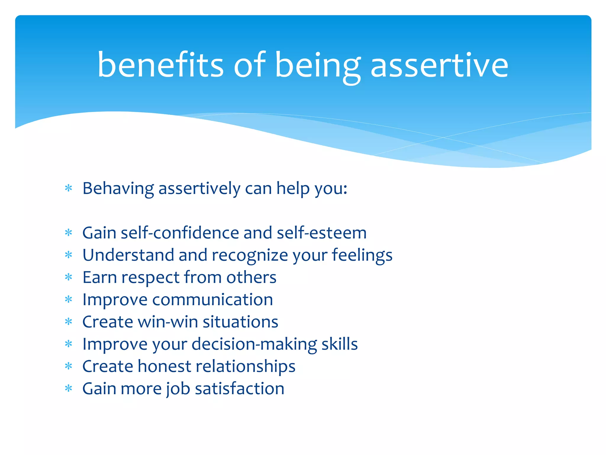 Assertive communication | PPTX