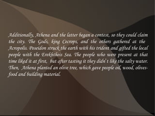 Presentation of athens legend,legends of girls | ODP | Christianity | Religion & Spirituality