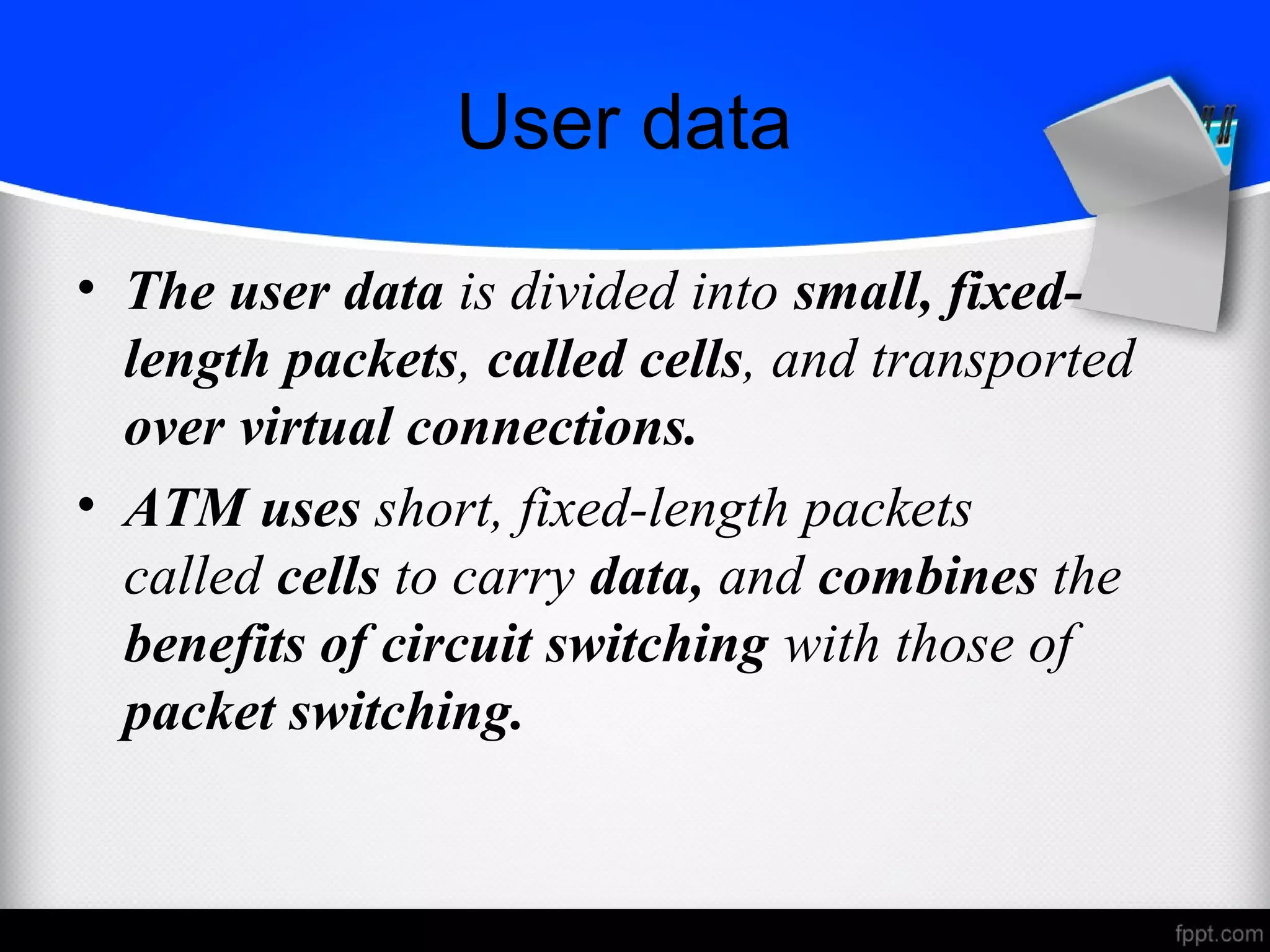 Presentation of atm(us) in data communication | PPT