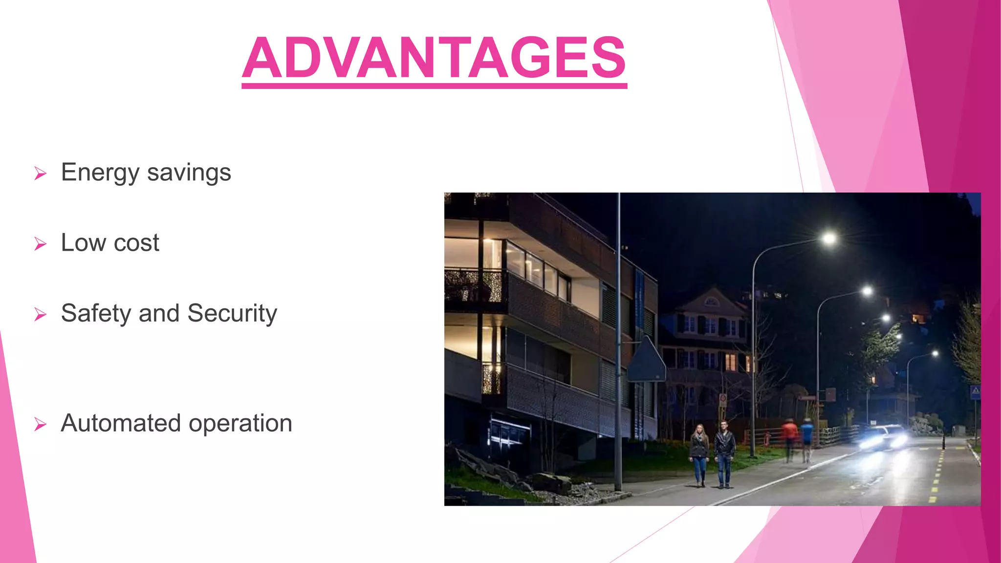 Presentation of automatic street light | PPTX