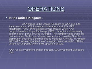 Presentation of axa group | PPT