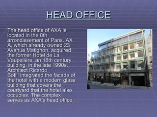 Presentation of axa group | PPT