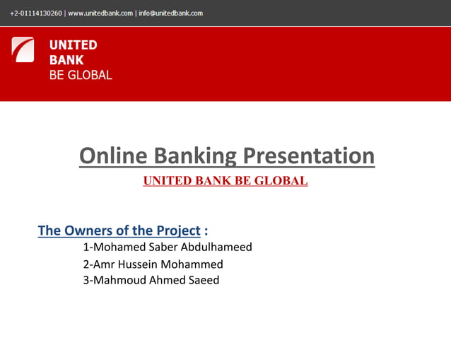 Online Banking Project | PPTX | Databases | Computer Software and ...