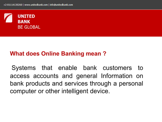 Online Banking Project | PPTX | Databases | Computer Software and ...