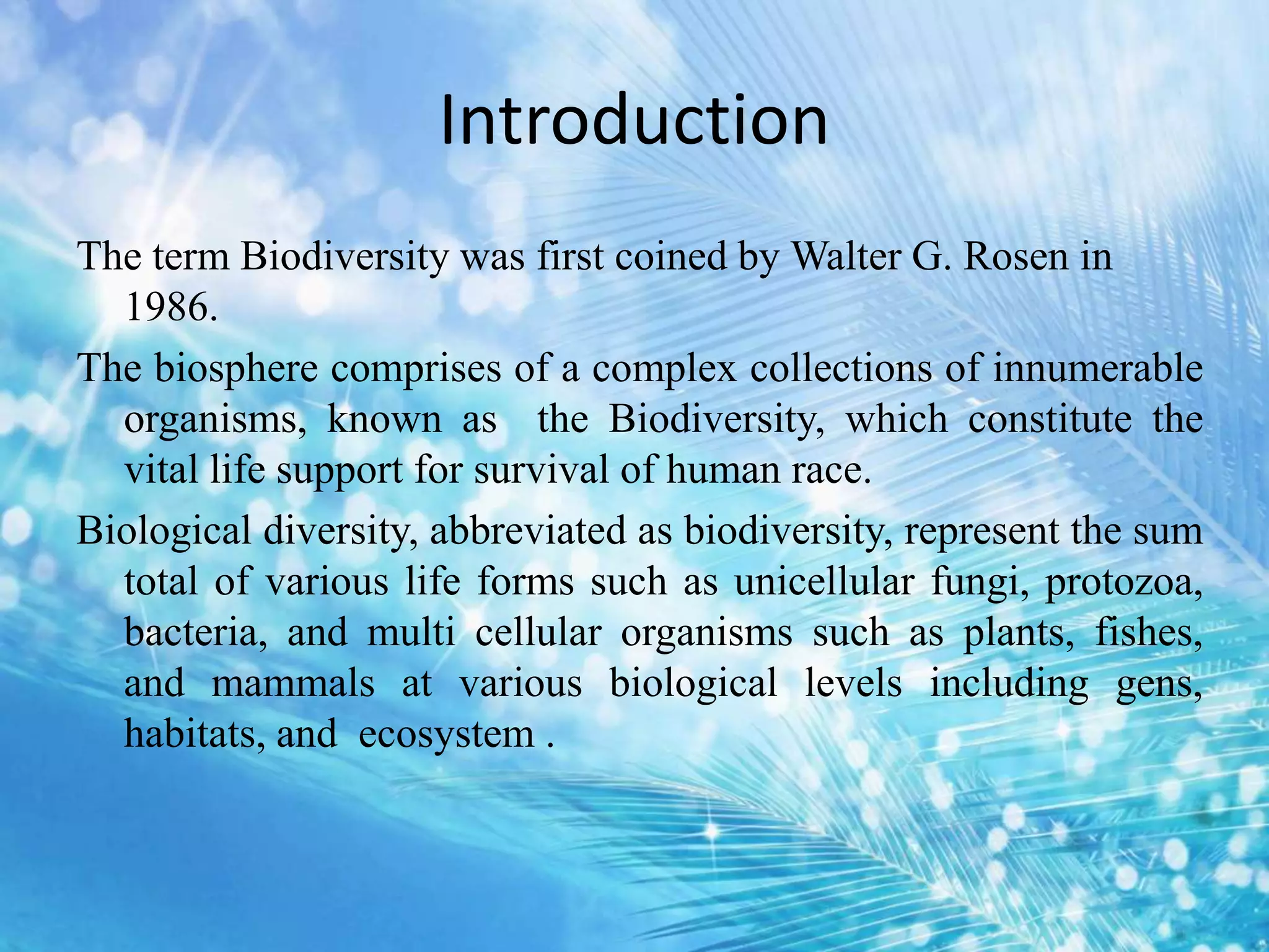 Presentation of biodiversity | PPTX