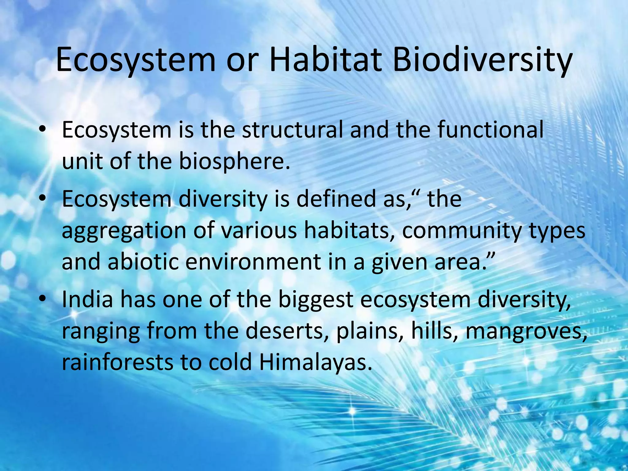 Presentation of biodiversity | PPTX