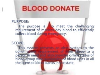 Presentation of bloodbank | PPTX