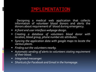 Presentation of bloodbank | PPTX