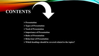 Presentation on the topic of presentation | PPTX