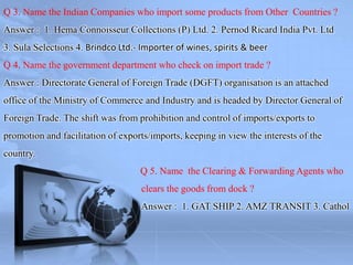 Import & Export Trade | PPTX